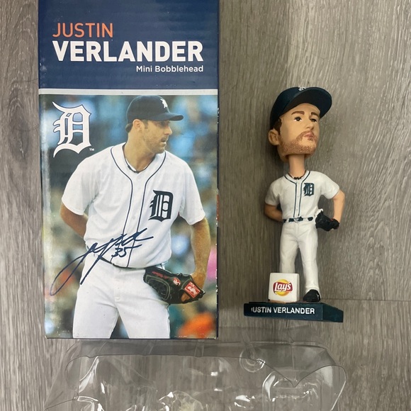 MLB | Other | Mini Bobblehead Rare 5 Justin Verlander 35 Detroit Tigers ...